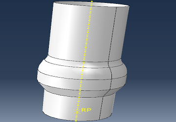 Hydroforming of an axisymmetrical metal part